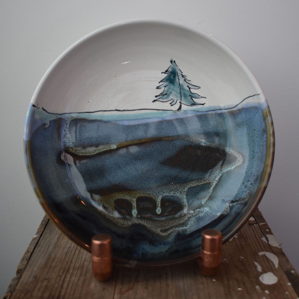 Bronwyn's Pasta Bowl - Blue - H Squared Gallery