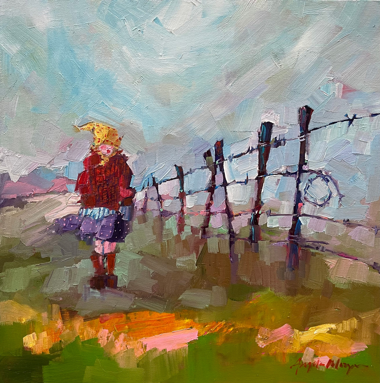 Canadian oil painter Angela Morgan